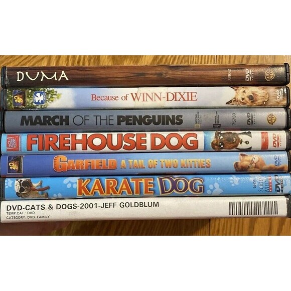 Media | Lot Of 7 Dvds Family Animals Dogs Adventure Movies | Poshmark